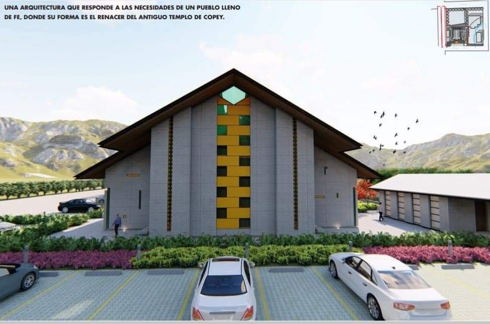 Comunidad de Copey de Dota presenta los diseños de su nuevo templo.